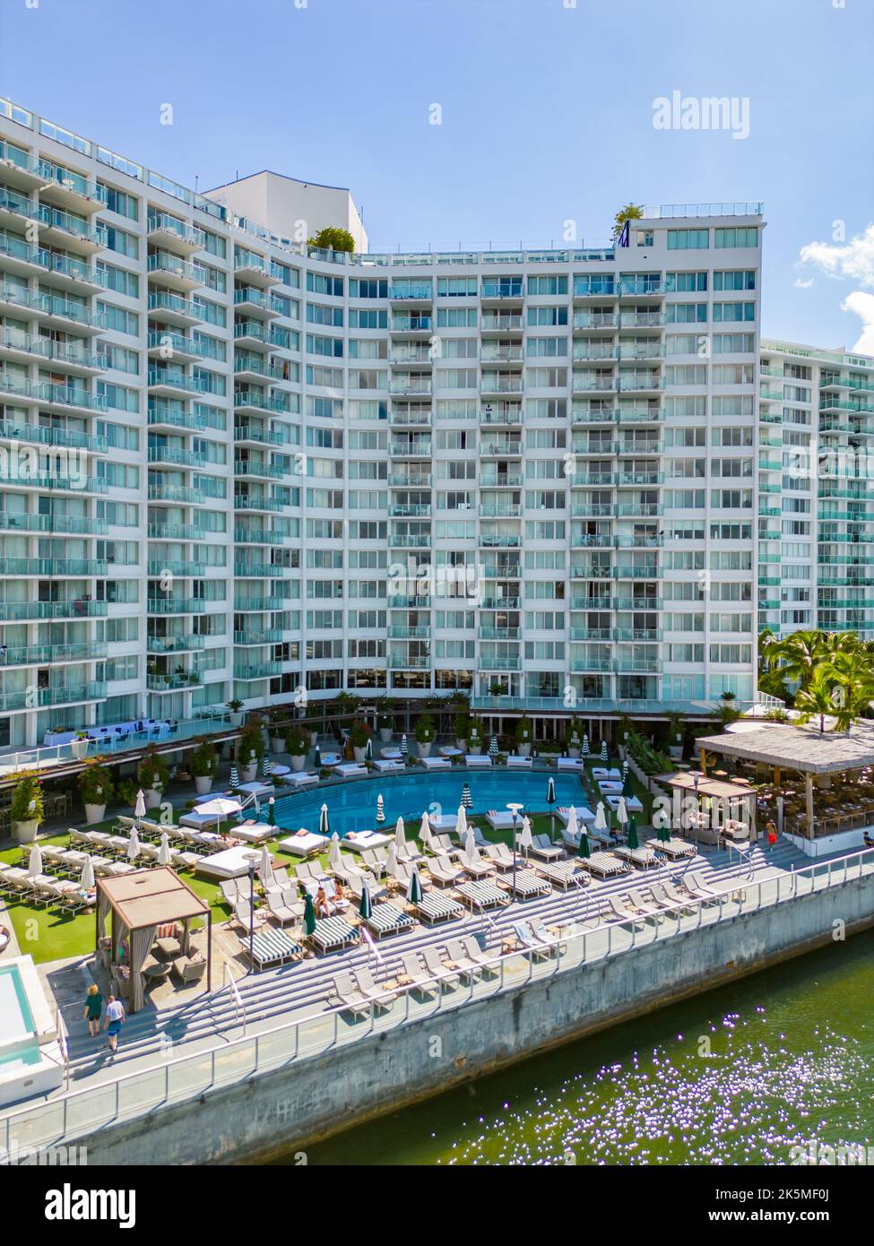 Aerial photo Mondrian Miami Beach FL Stock Photo - Alamy
