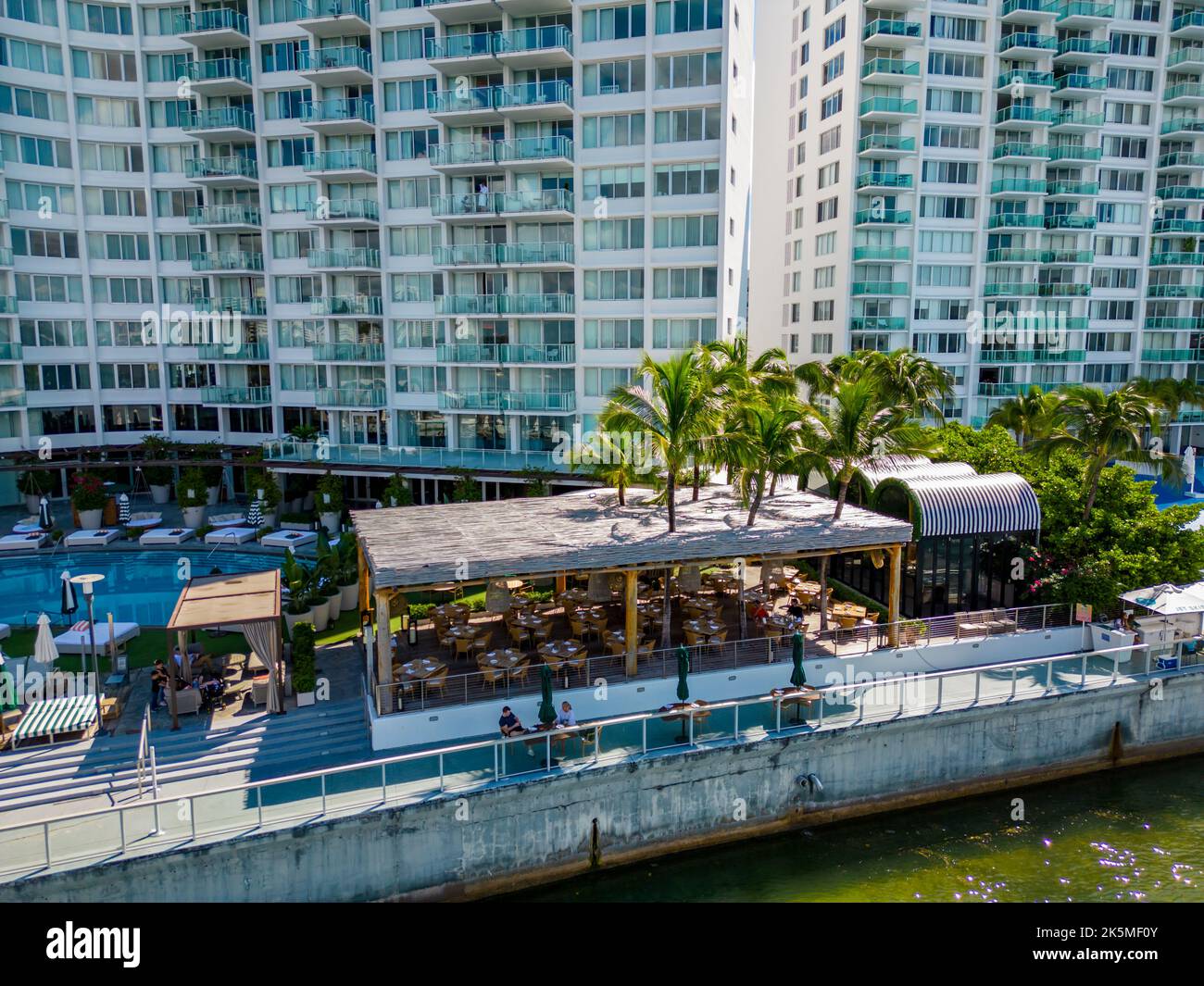 Aerial photo Mondrian Miami Beach FL Stock Photo - Alamy