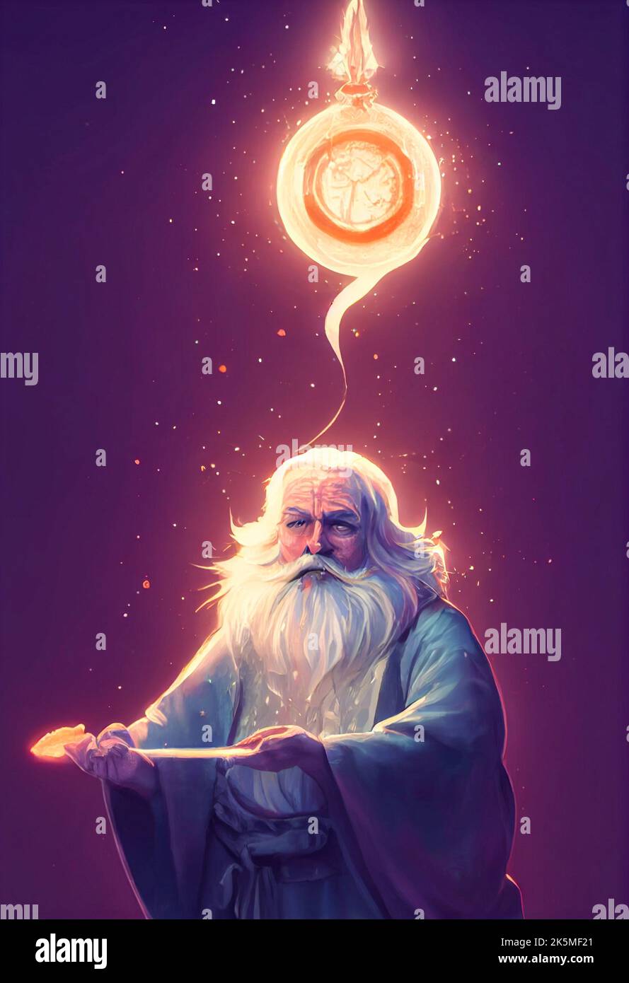 Man casting a spell hi-res stock photography and images - Alamy