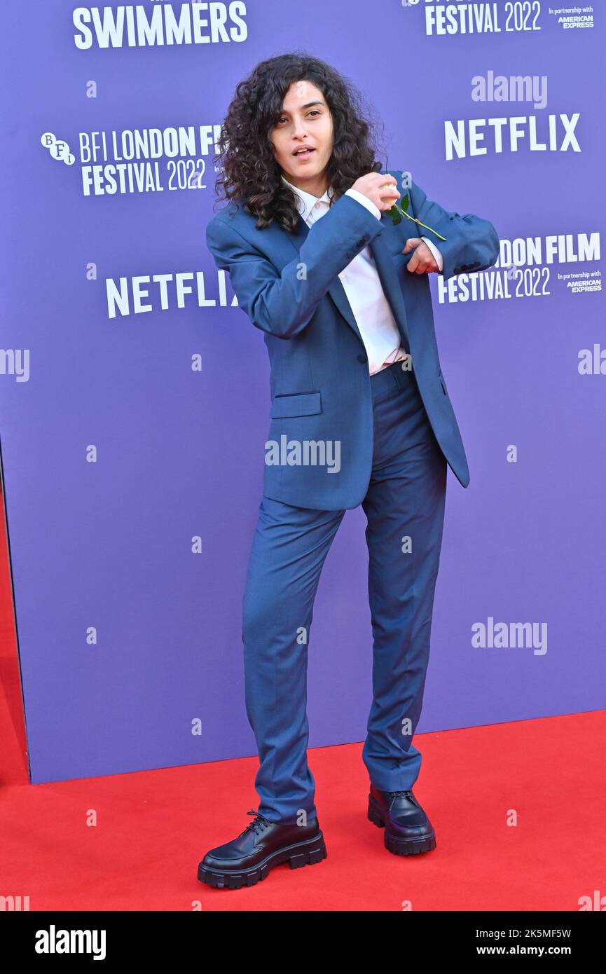 London, UK. 9th Oct 2022. Nathalie Issa attend The Swimmers - UK ...
