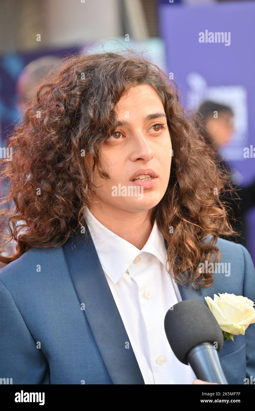 London, UK. 9th Oct 2022. Manal Issa attend The Swimmers - UK Premiere ...