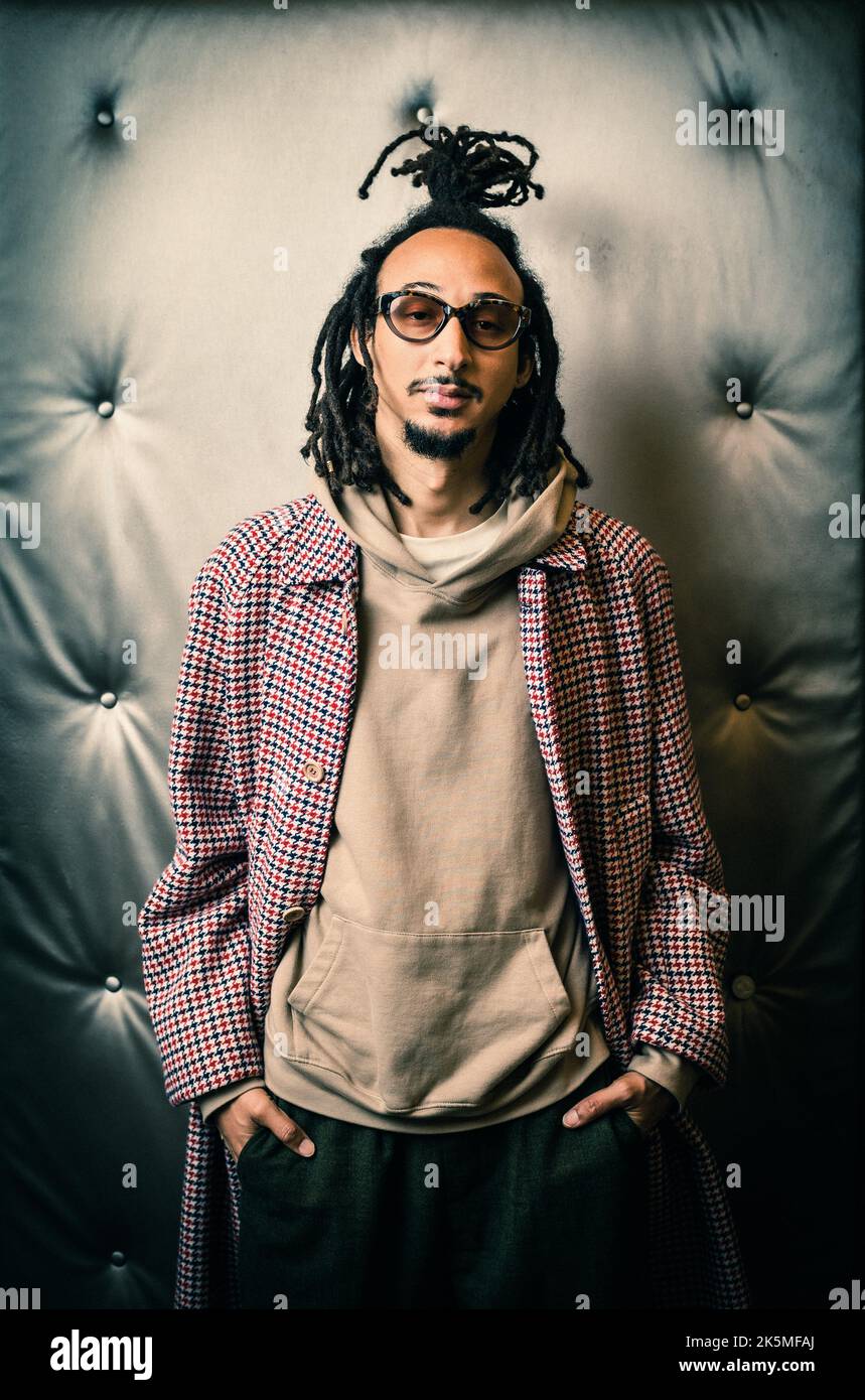 Paris, France, June 24, 2021. US jazz trumpeter Theo Croker poses in ...