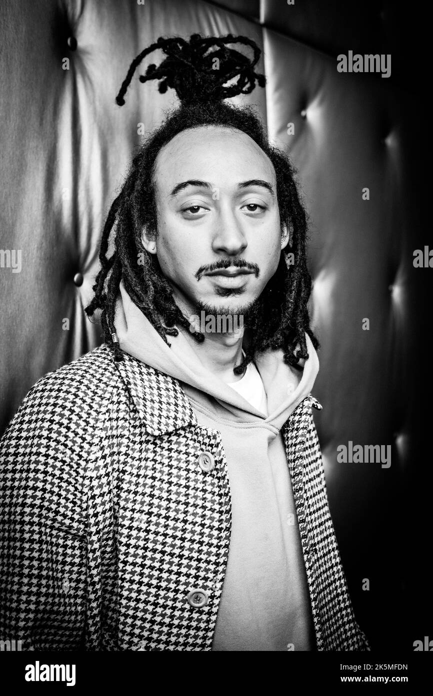 Paris, France, June 24, 2021. US jazz trumpeter Theo Croker poses in ...