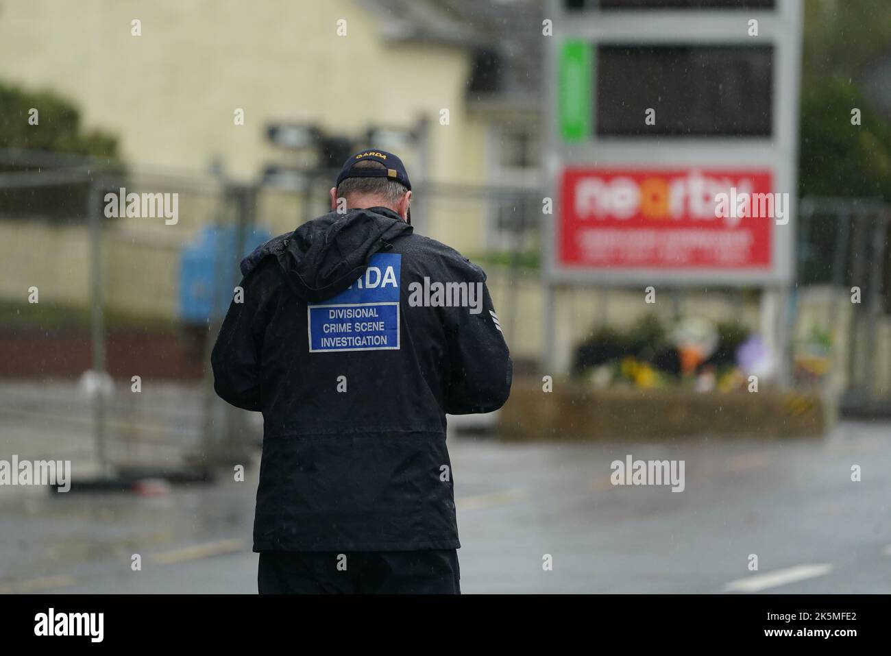 A Garda crime scene investigator at the scene of an explosion at ...