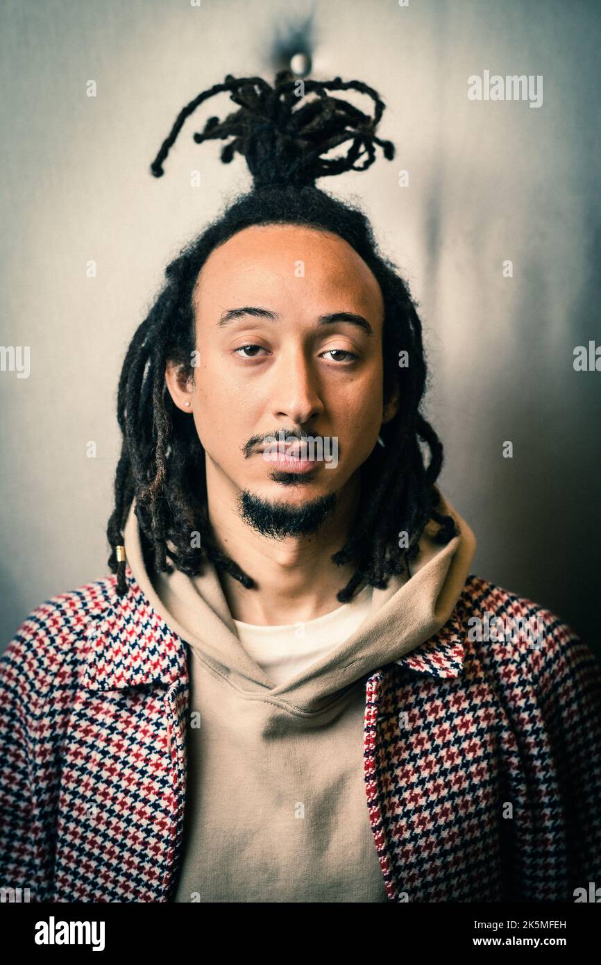 Paris, France, June 24, 2021. US jazz trumpeter Theo Croker poses in ...