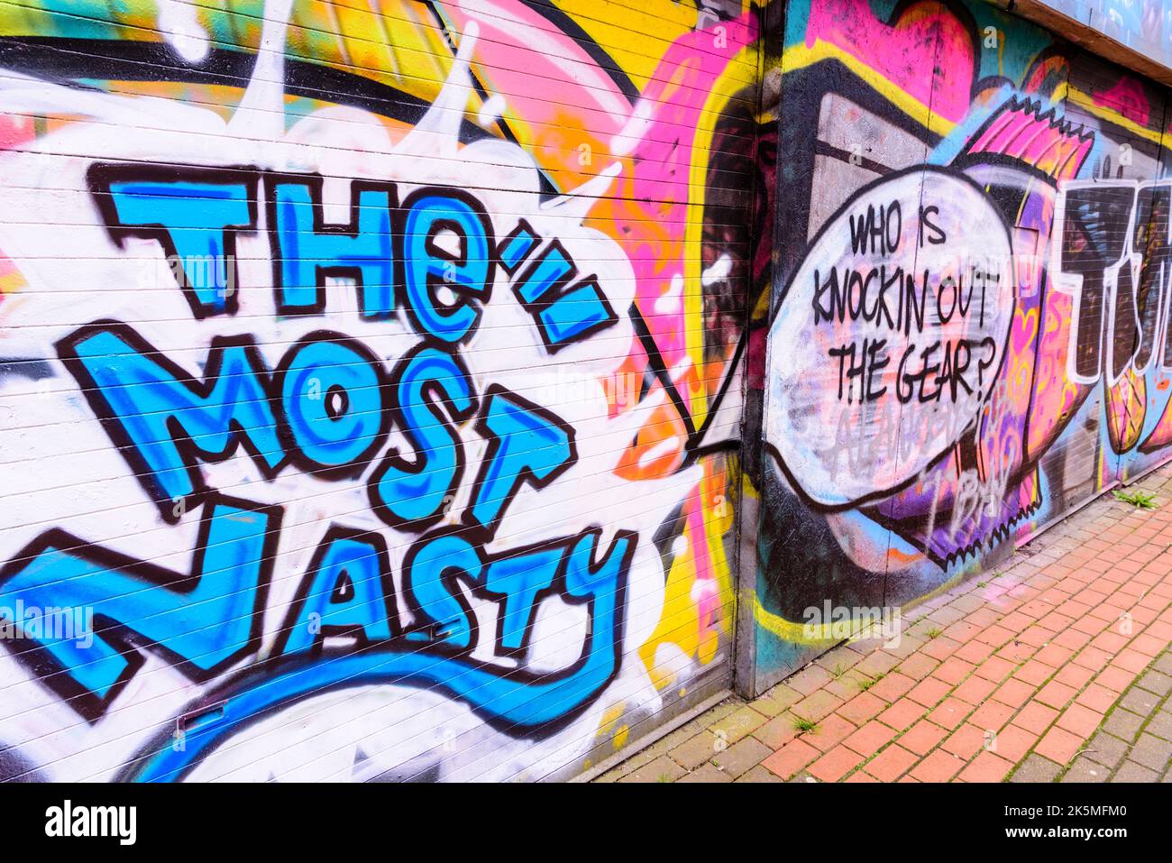 Colourful shop shuttered windows hi-res stock photography and images ...