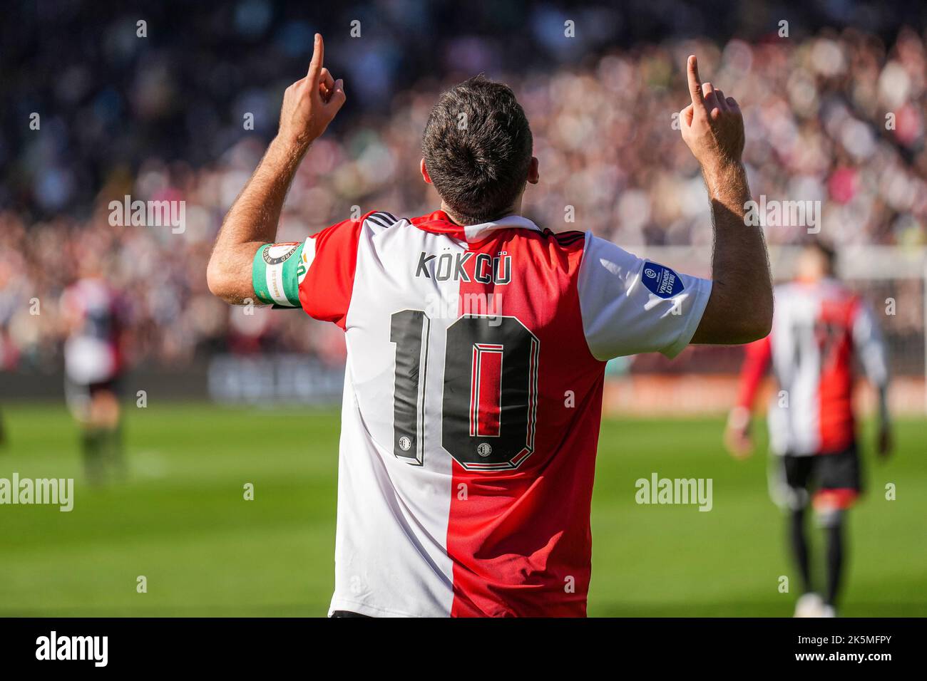 Rotterdam - Orkun Kokcu of Feyenoord celebrates the 1-0 during the ...