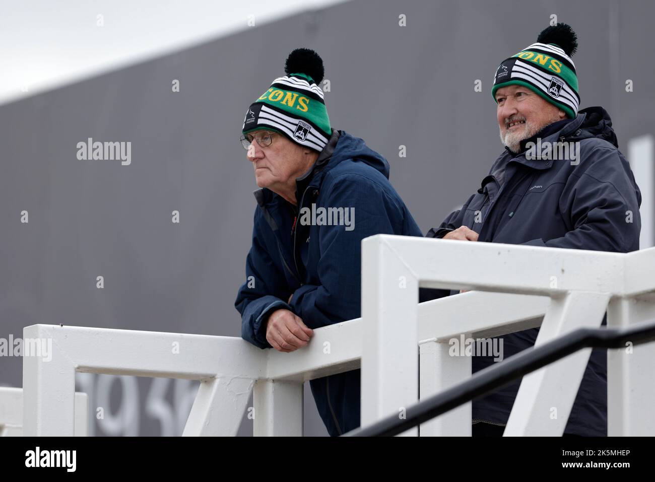 Newcastle Falcons fans before the Gallagher Premiership match at the ...