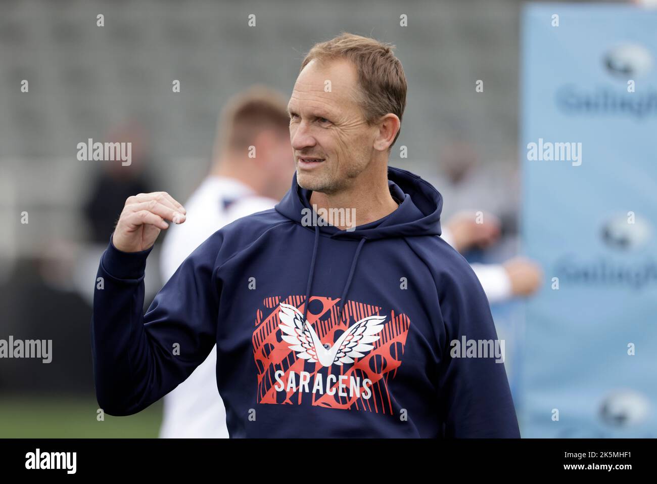 Dan Vickers, Saracens kicking coach before the Gallagher Premiership ...