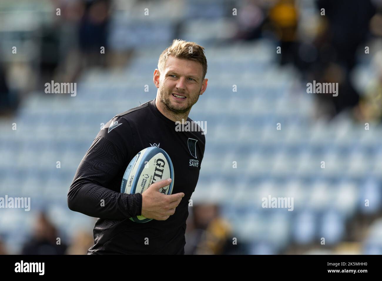 Dan Biggar of Northampton Saints, in his first match since announcing ...