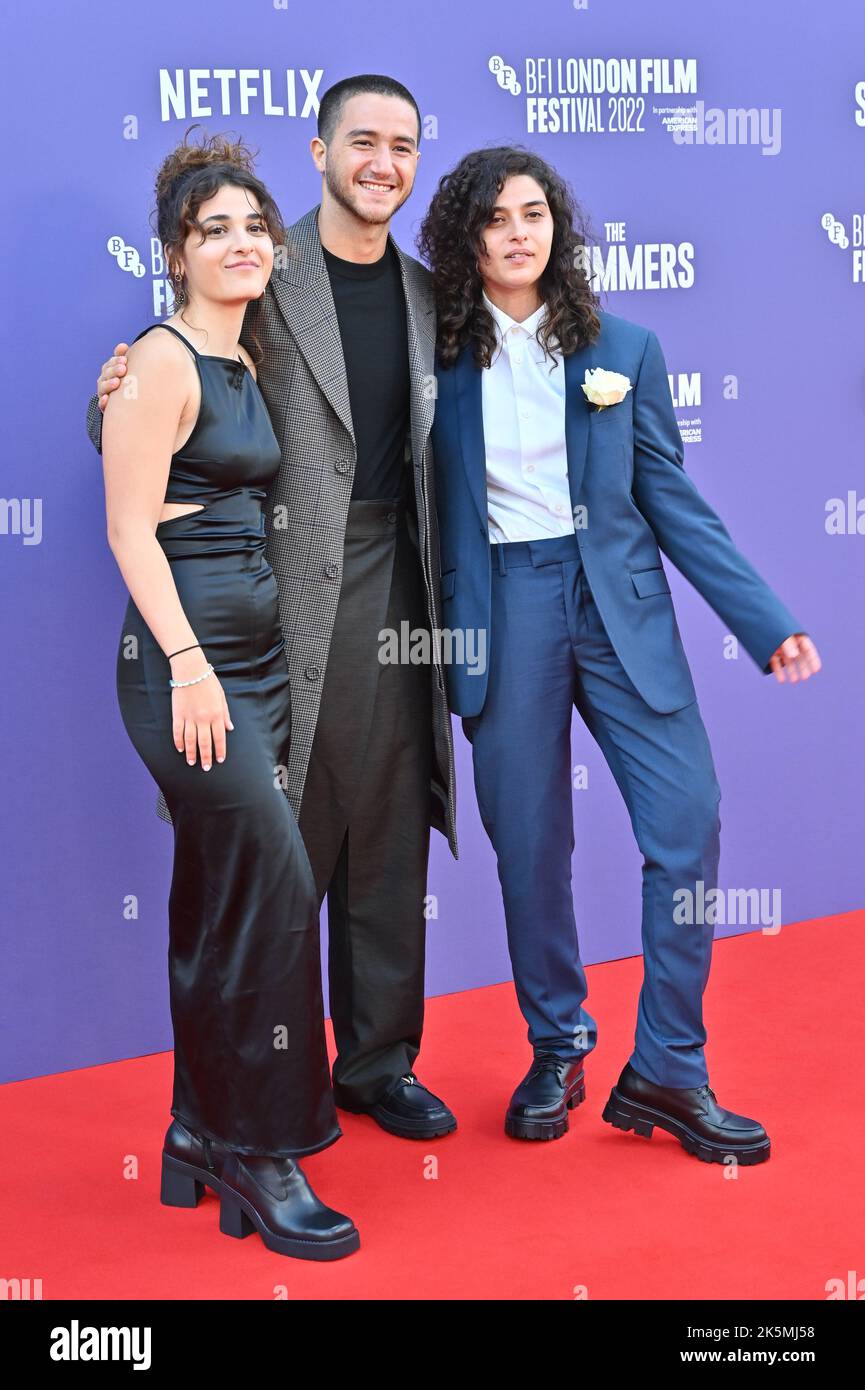 London, UK. 9th Oct 2022. Nathalie Issa, Manal Issa, Ahmed Malek attend ...