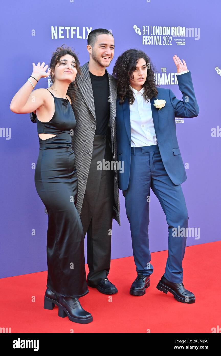London, UK. 9th Oct 2022. Nathalie Issa, Manal Issa, Ahmed Malek attend ...