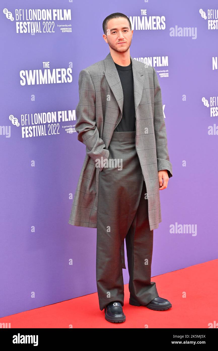 London, UK. 9th Oct 2022. Ahmed Malek attend The Swimmers - UK Premiere ...