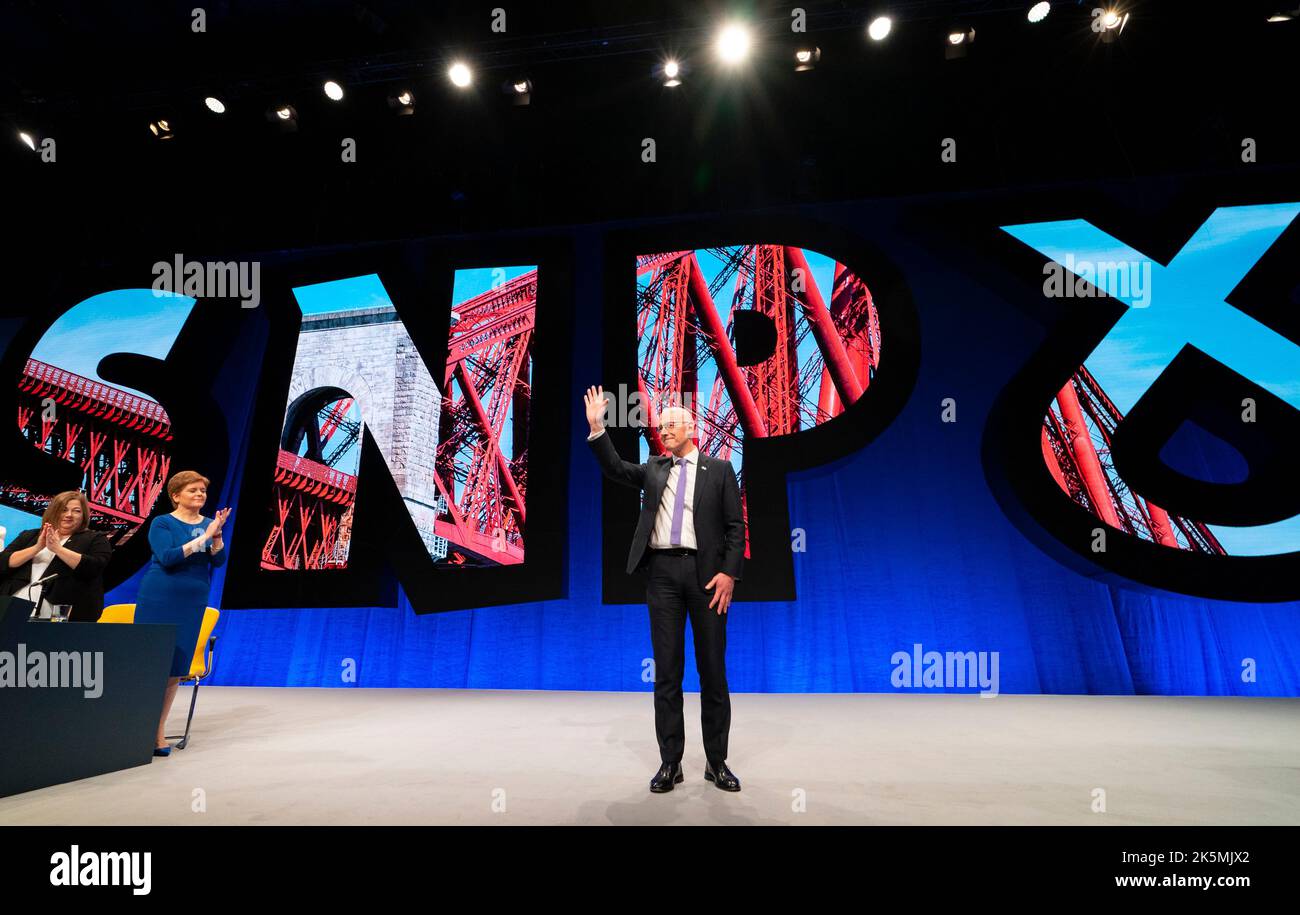 Aberdeen, Scotland, UK. 9th October 2022. Deputy First Minister John ...