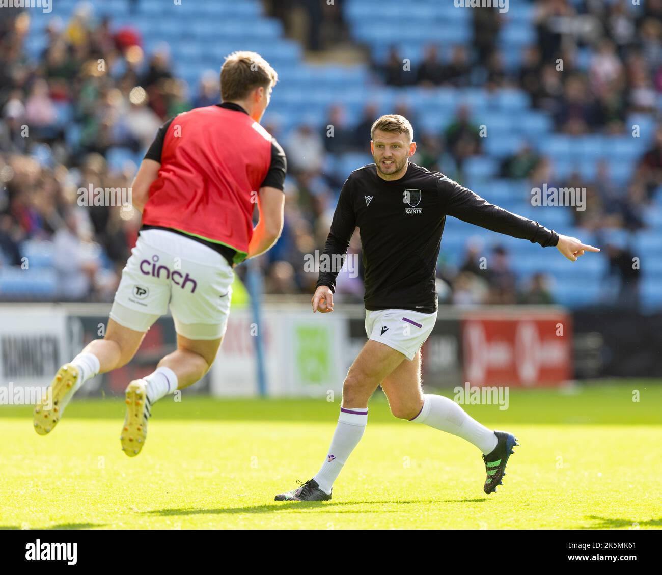 Coventry, UK. 09th Oct, 2022. Dan Biggar of Northampton Saints, in his ...