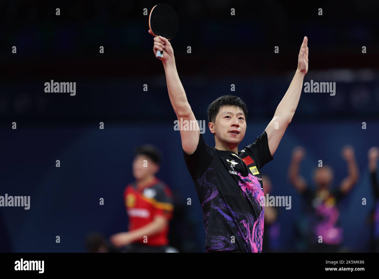 Chengdu, China's Sichuan Province. 9th Oct, 2022. Ma Long of China ...