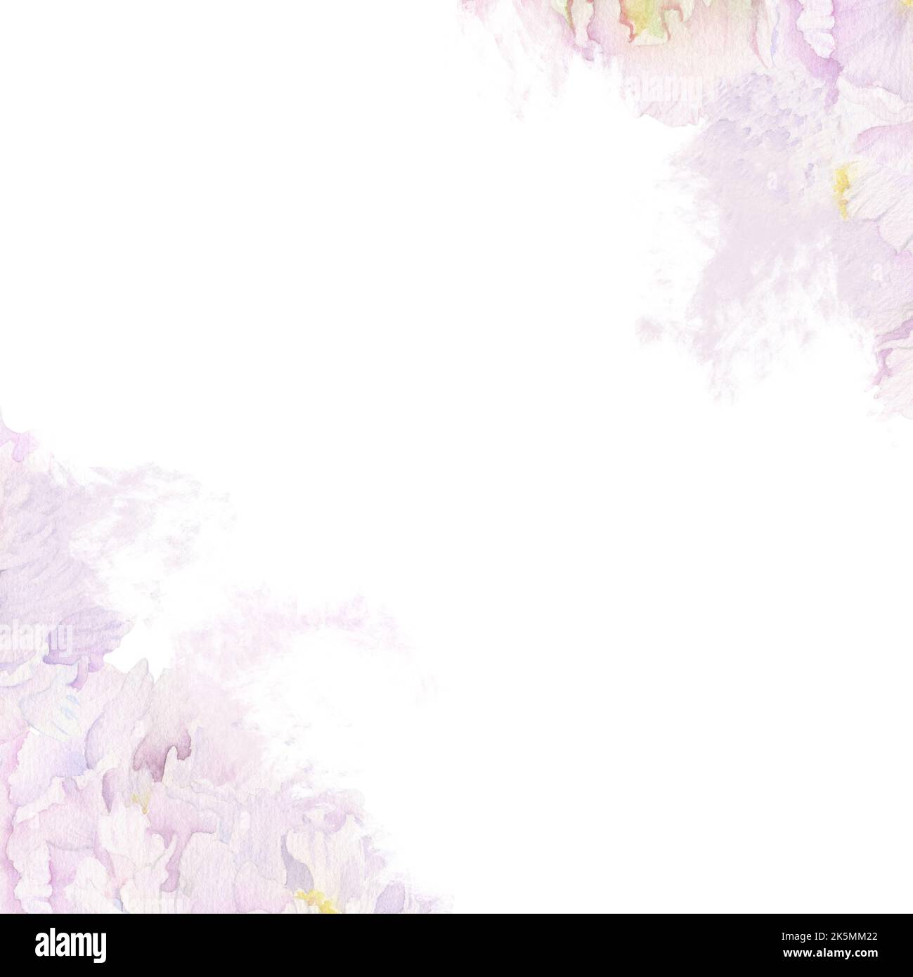 Watercolor pastel background arrangement with hand drawn delicate pink ...