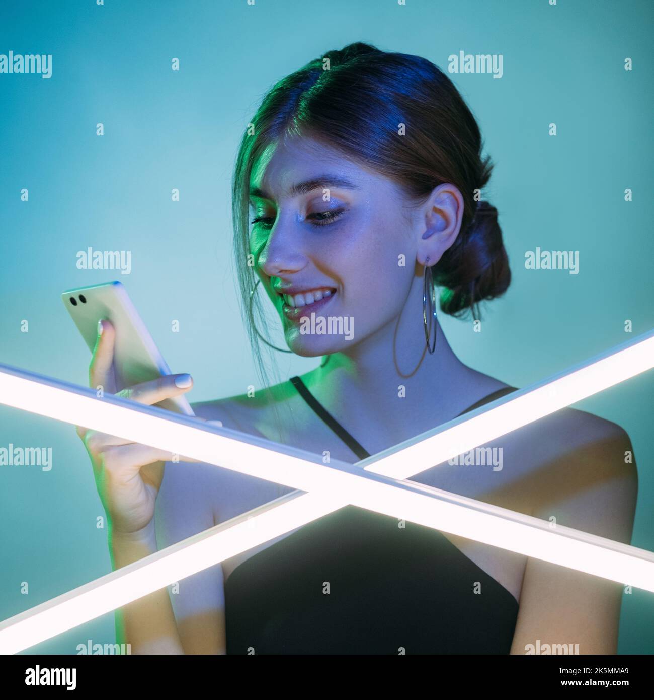 Gadget people. Mobile technology. Social media. Virtual lifestyle ...