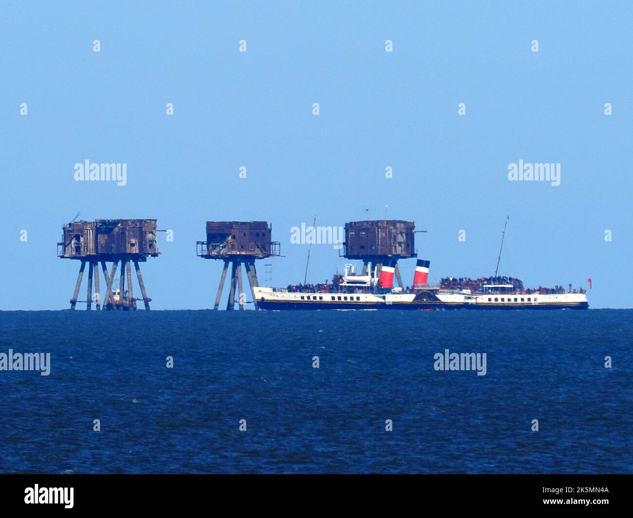 Warden Bay, Kent, UK. 9th Oct, 2022. The world's last sea going paddle ...