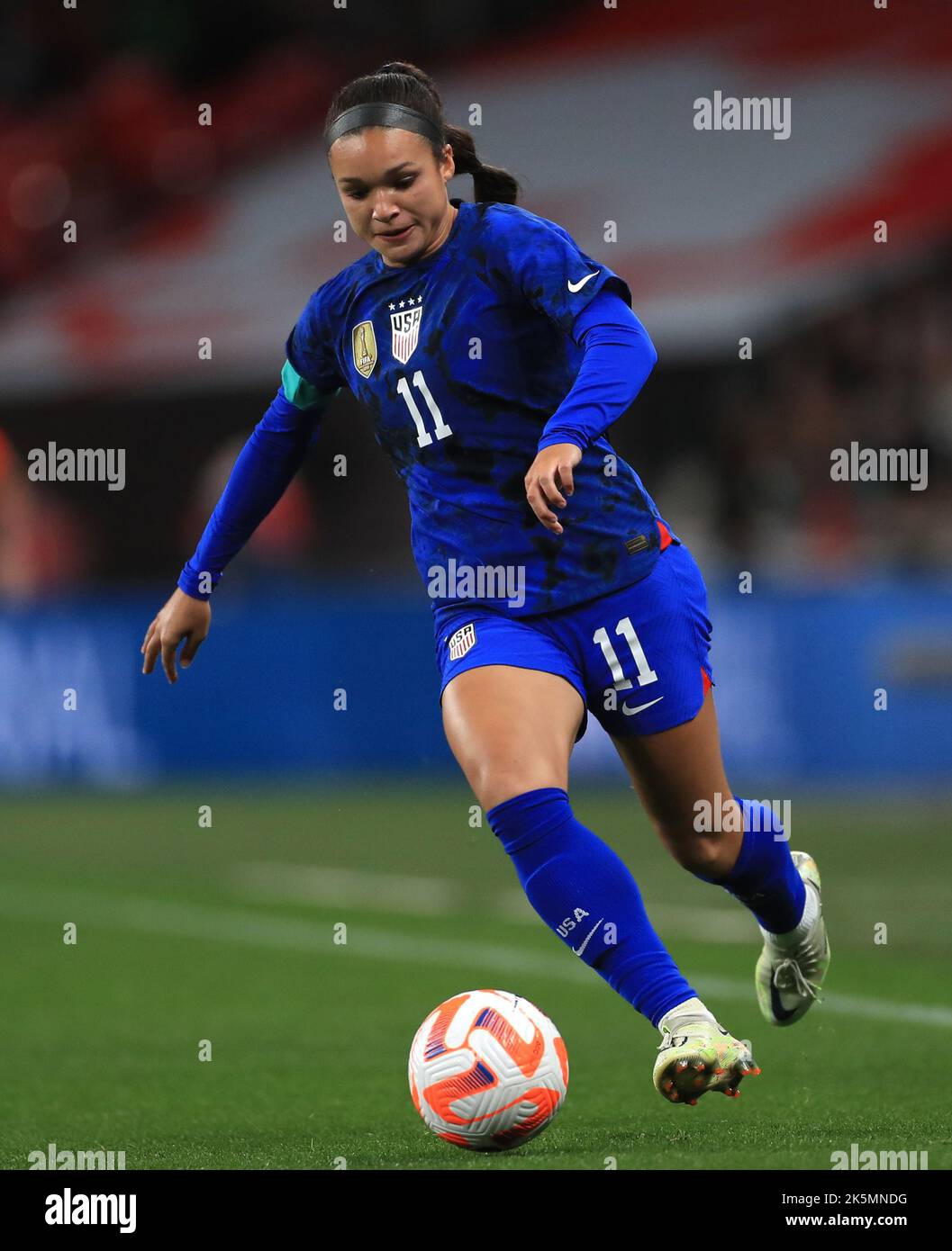 USA's Sophia Smith during the international friendly match at Wembley ...