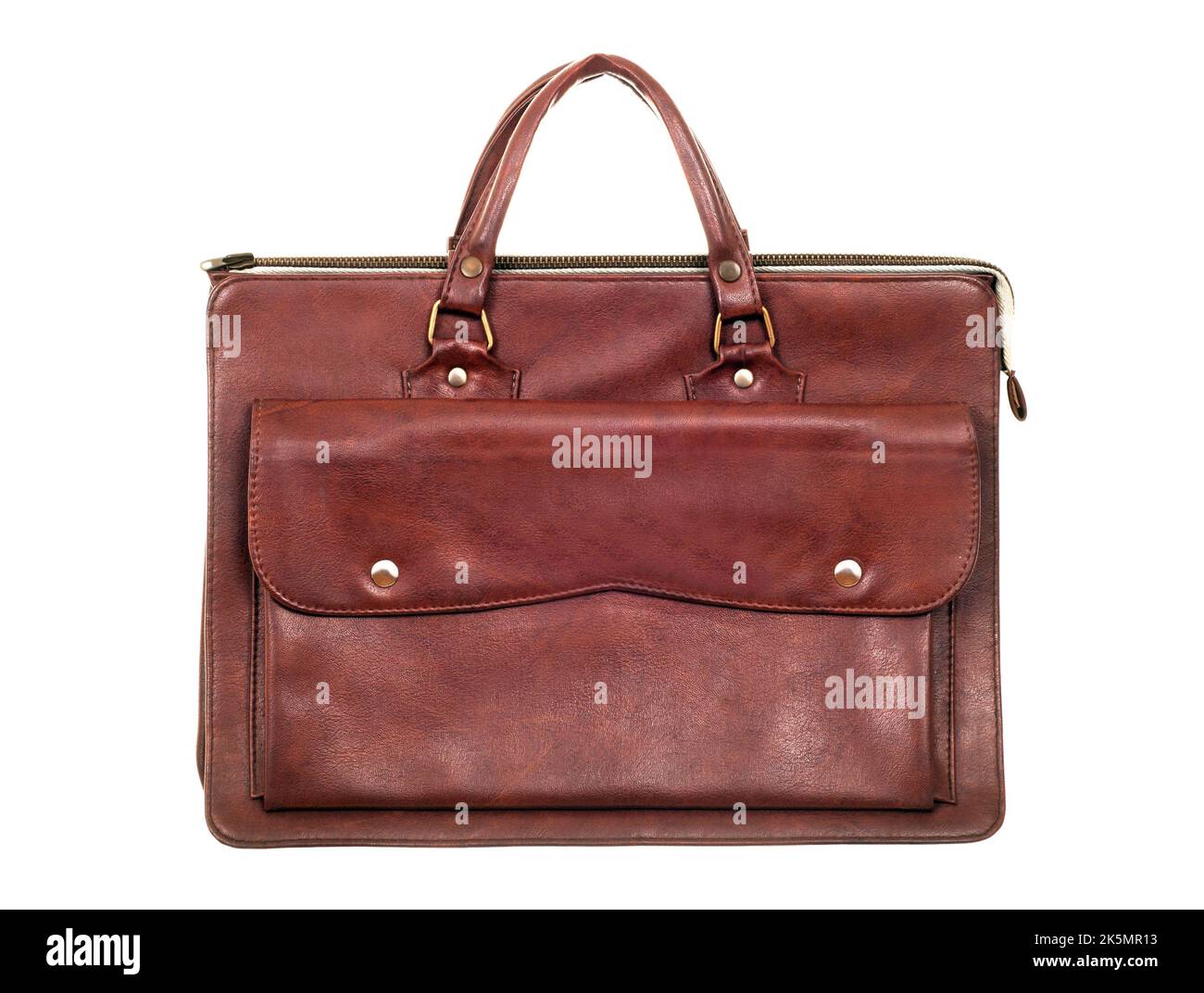 Old briefcase. Isolated on white Stock Photo - Alamy