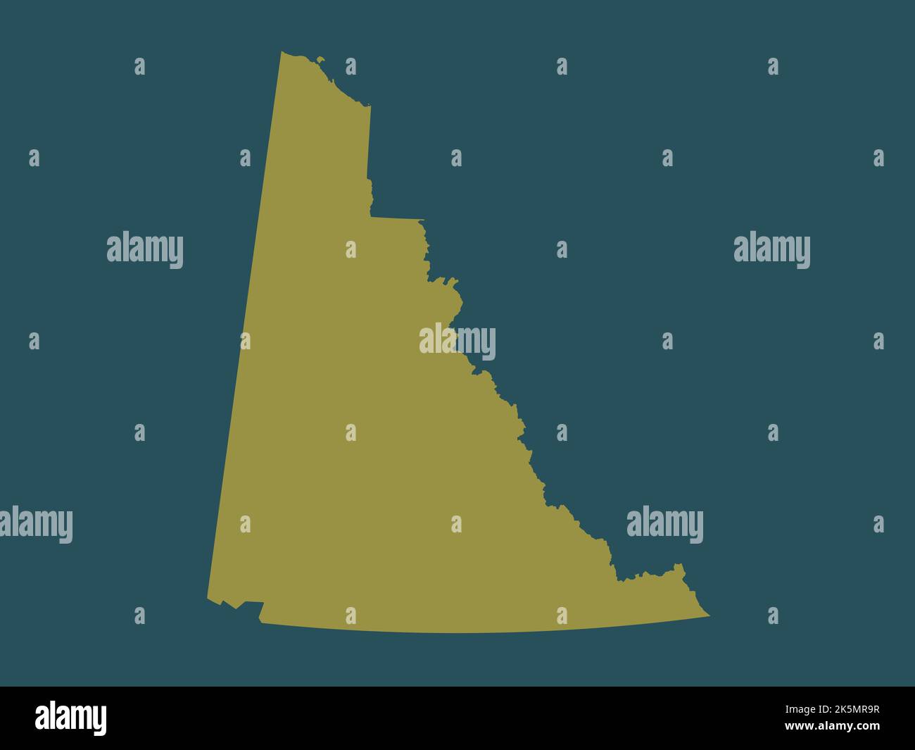 Yukon, territory of Canada. Solid color shape Stock Photo - Alamy