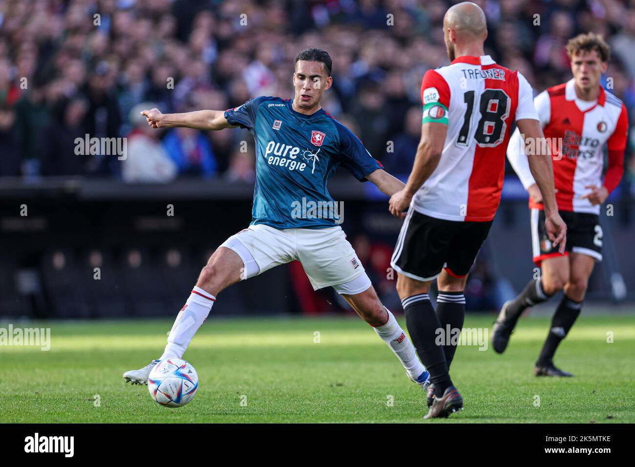 ROTTERDAM, NETHERLANDS - OCTOBER 9: Ramiz Zerrouki of FC Twente during ...