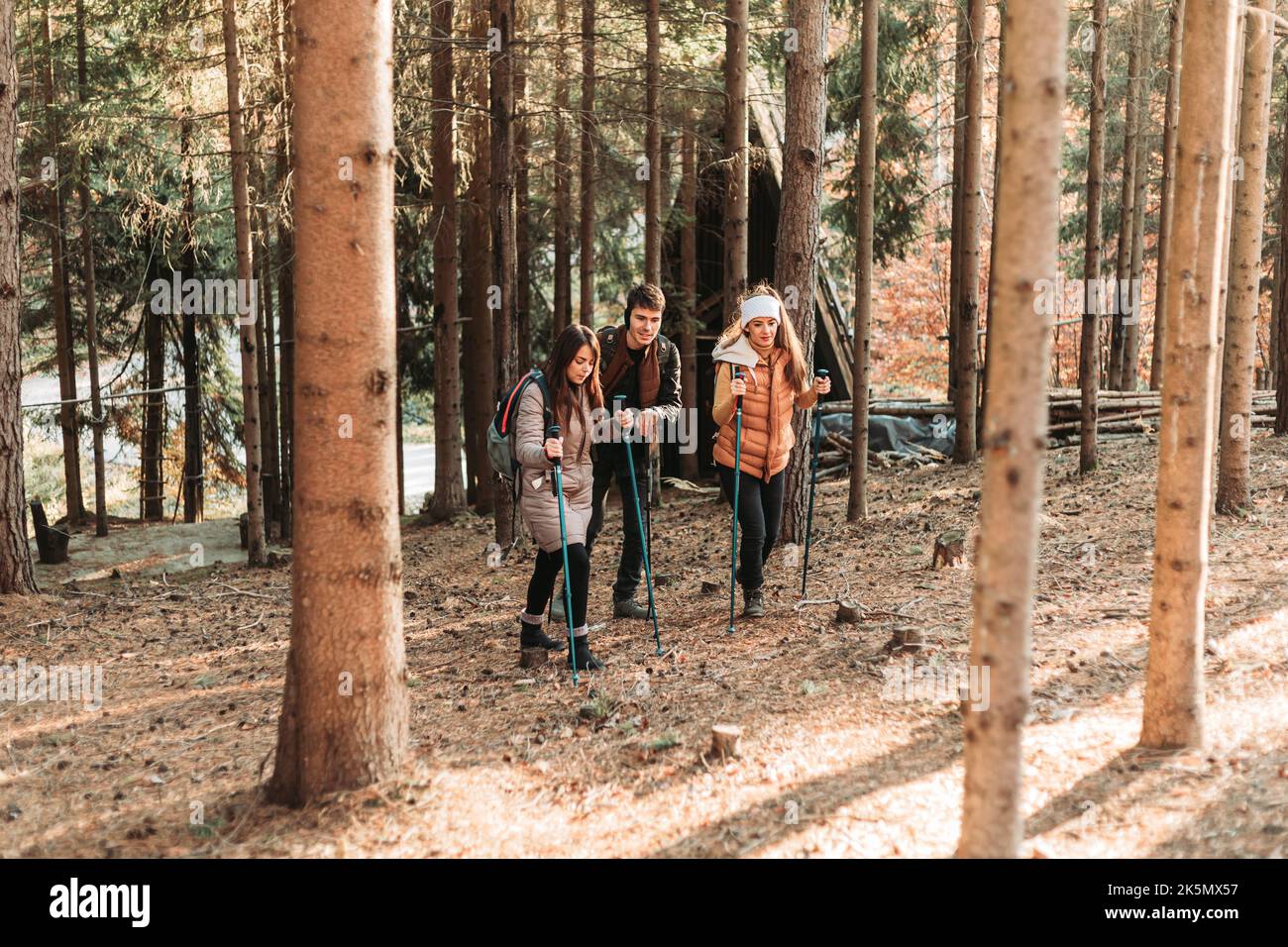 Walking friends autumn hi-res stock photography and images - Alamy