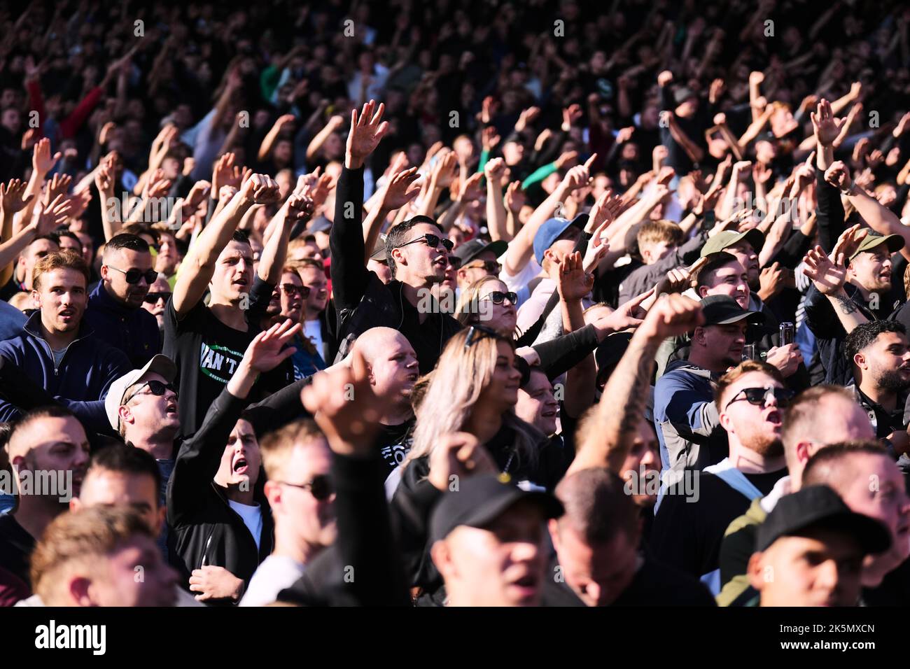 Rotterdam - Feyenoord fans during the match between Feyenoord v FC ...