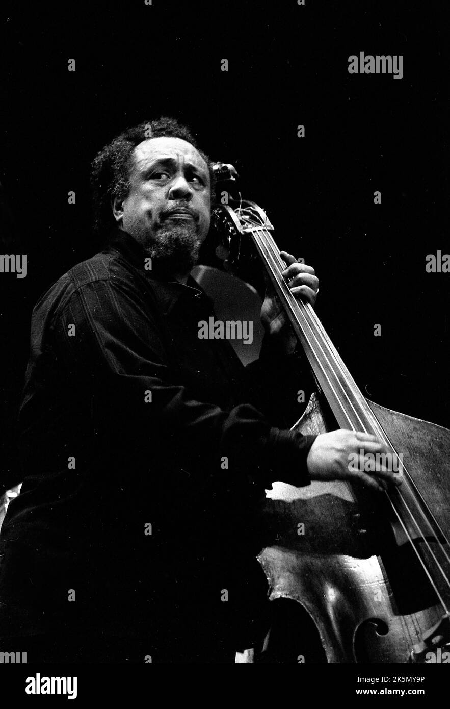 Charlie Mingus, American jazz bass player, during a performance at the ...