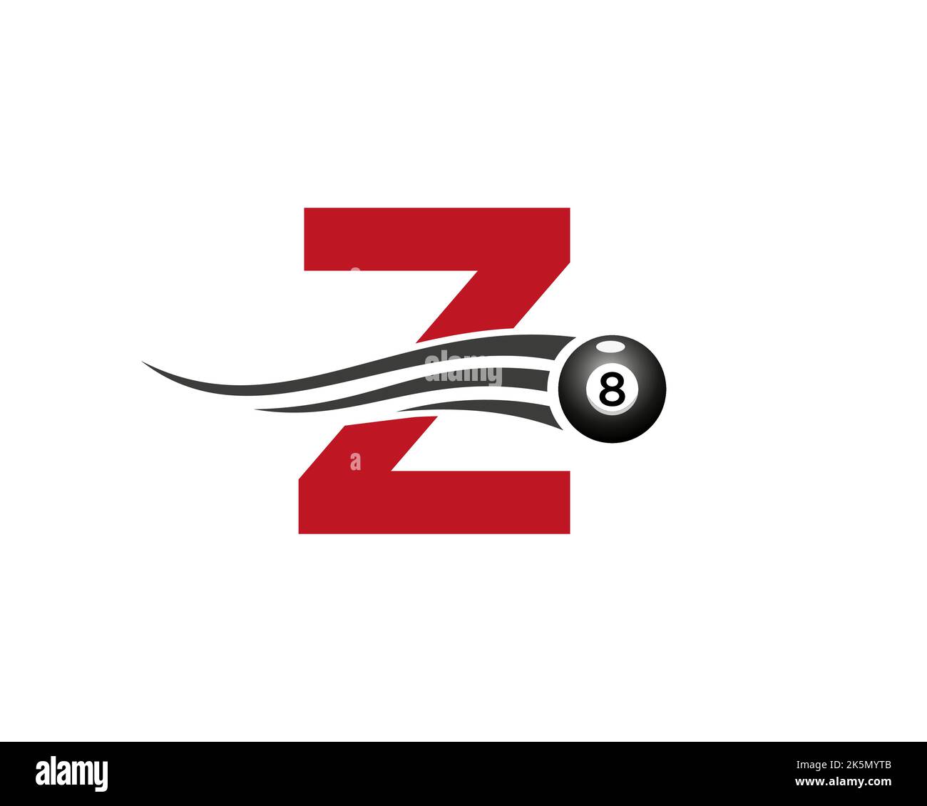 Letter Z Billiards or Pool Game Logo Design For Billiard Room or 8 Ball ...