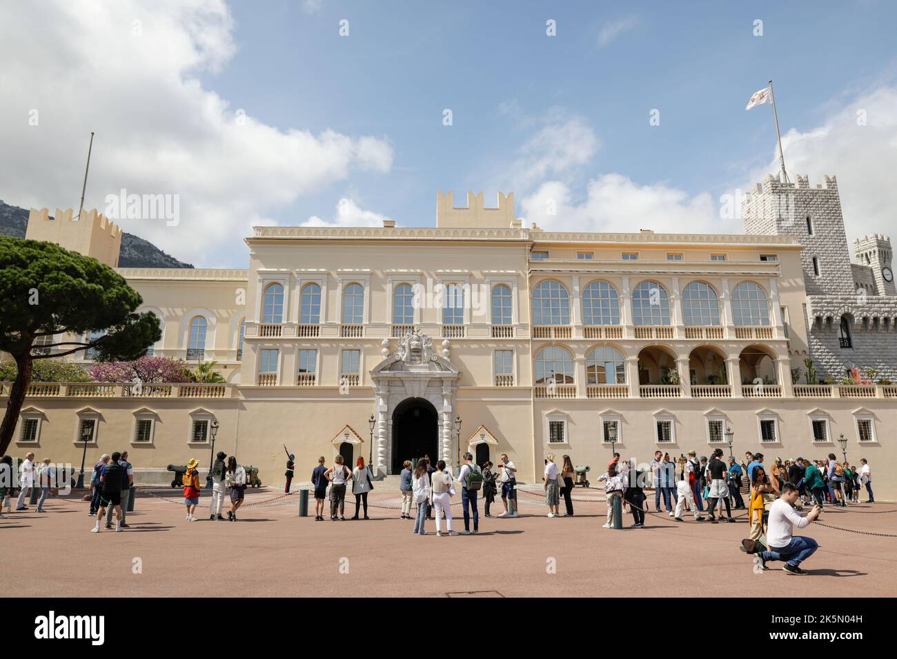 Monaco, France - April 18, 2022: Royal Palace of Monaco on the French ...