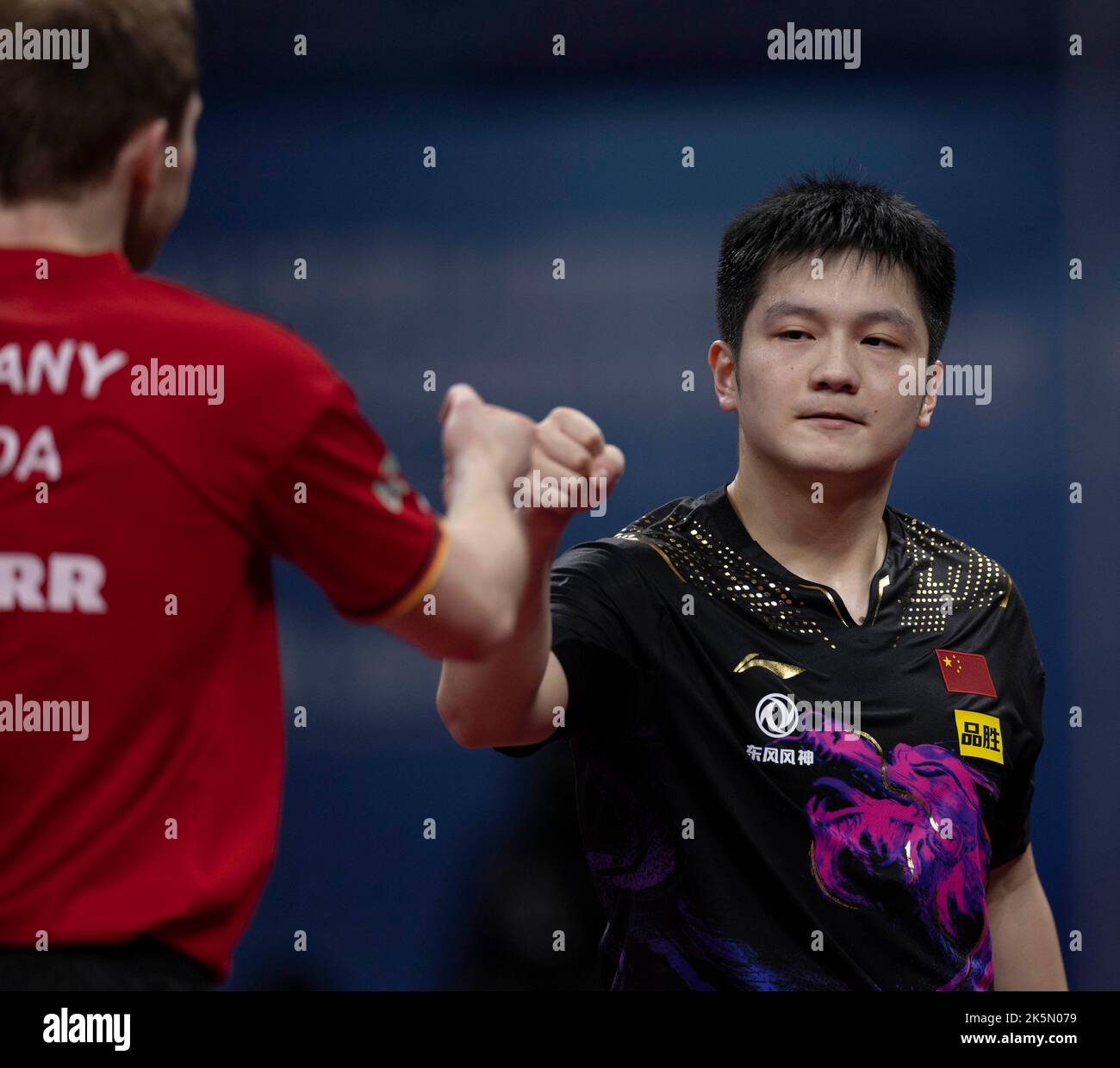 CHENGDU, CHINA - OCTOBER 9, 2022 - Fan Zhendong of China competes ...