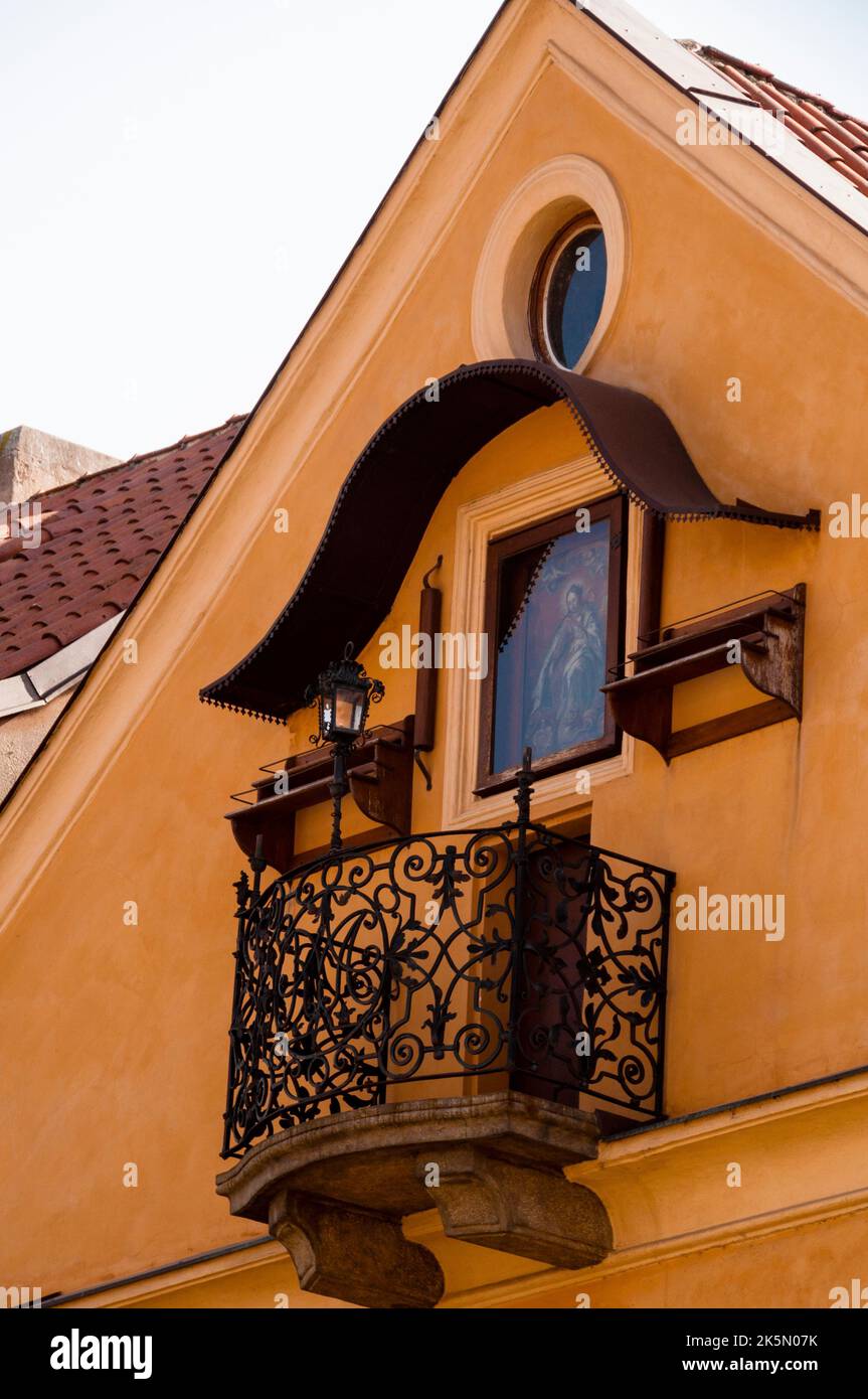 Bohemian architecture in Prague, Czech Republic Stock Photo - Alamy