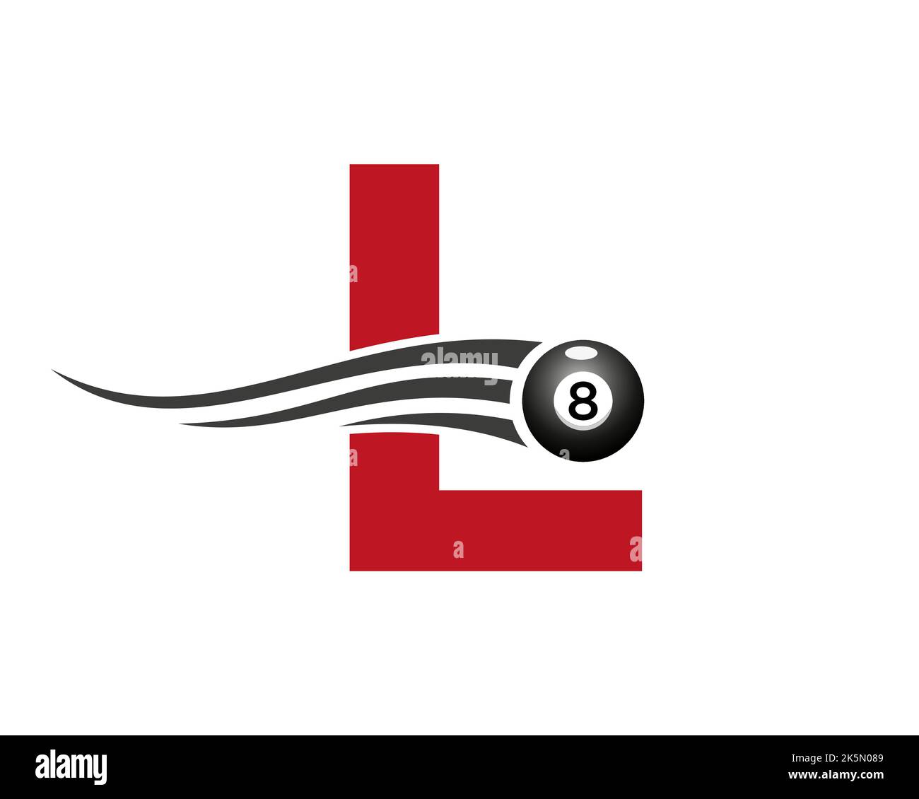 Letter L Billiards or Pool Game Logo Design For Billiard Room or 8 Ball ...