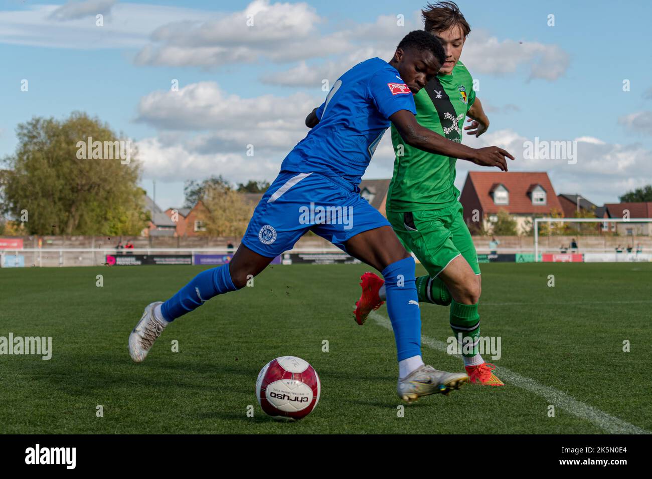 Warrington Rylands take on Nantwich Town in the FA Trophy, Nantwich ...