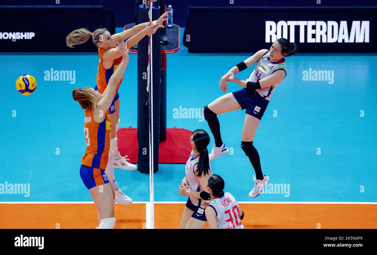 ROTTERDAM - Nika Daalderop and Eline Timmerman of the Netherlands in ...
