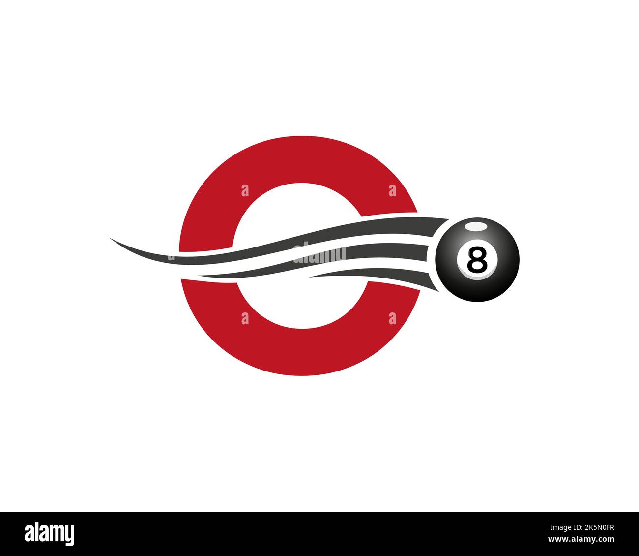 Letter O Billiards or Pool Game Logo Design For Billiard Room or 8 Ball ...