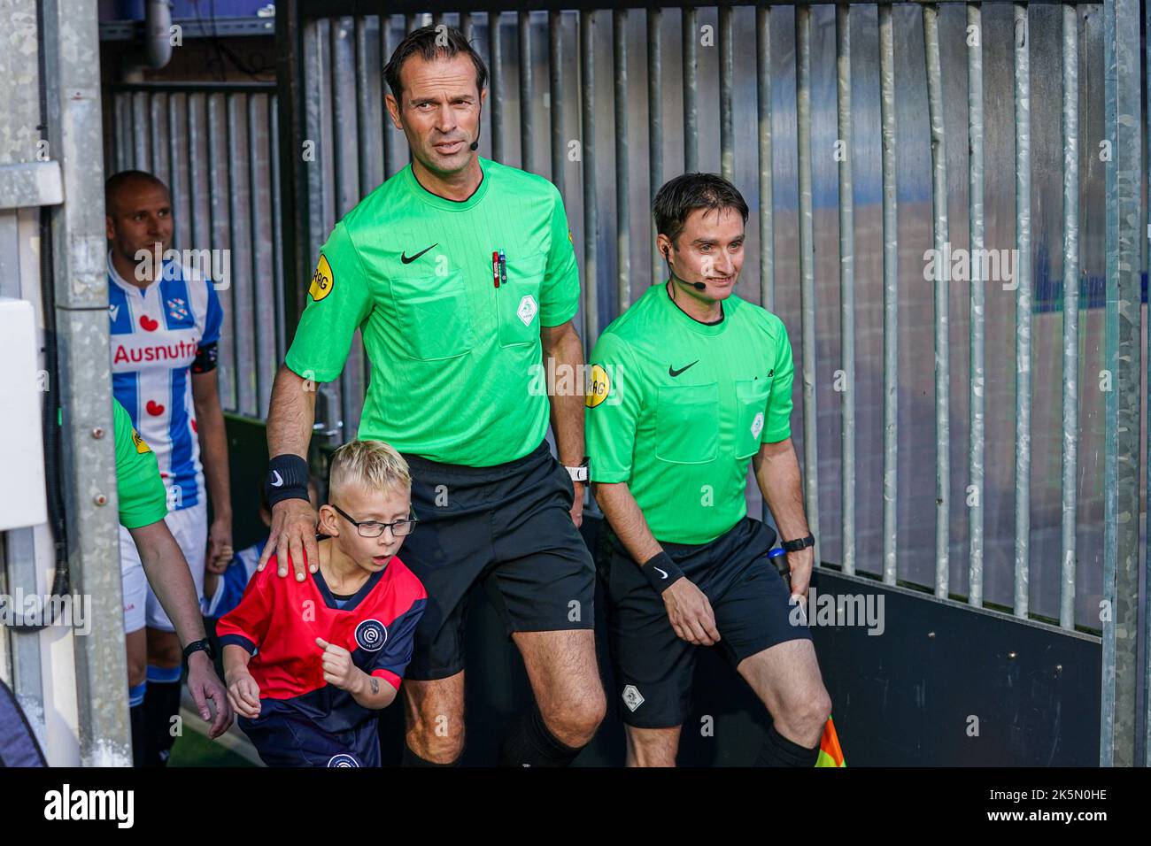 HEERENVEEN, NETHERLANDS - OCTOBER 9: referee Bas Nijhuis, assistant ...
