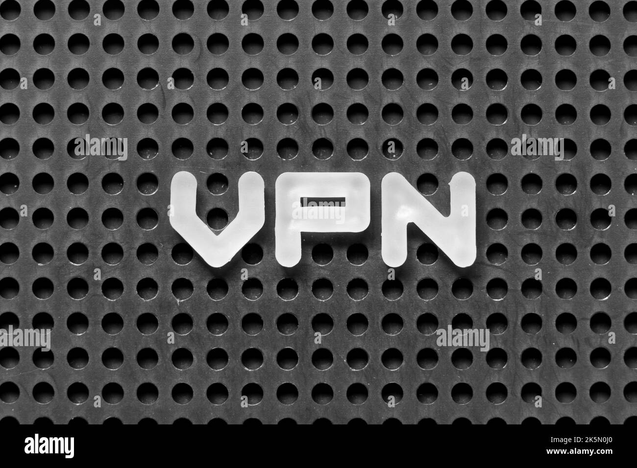 White Alphabet Letter In Word Vpn Abbreviation Of Virtual Private