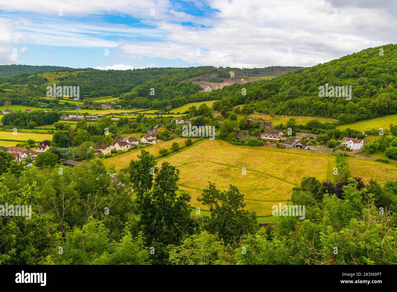 Scenic view of Mendip Hills and Cheddar Gorge is not only one of ...