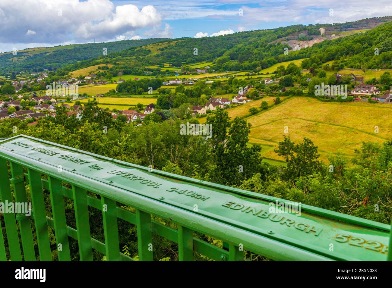 Scenic view of Mendip Hills and Cheddar Gorge is not only one of ...