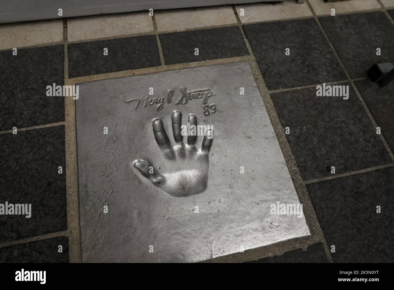 Cannes, France - April 20, 2022: Details with hand prints of famous ...