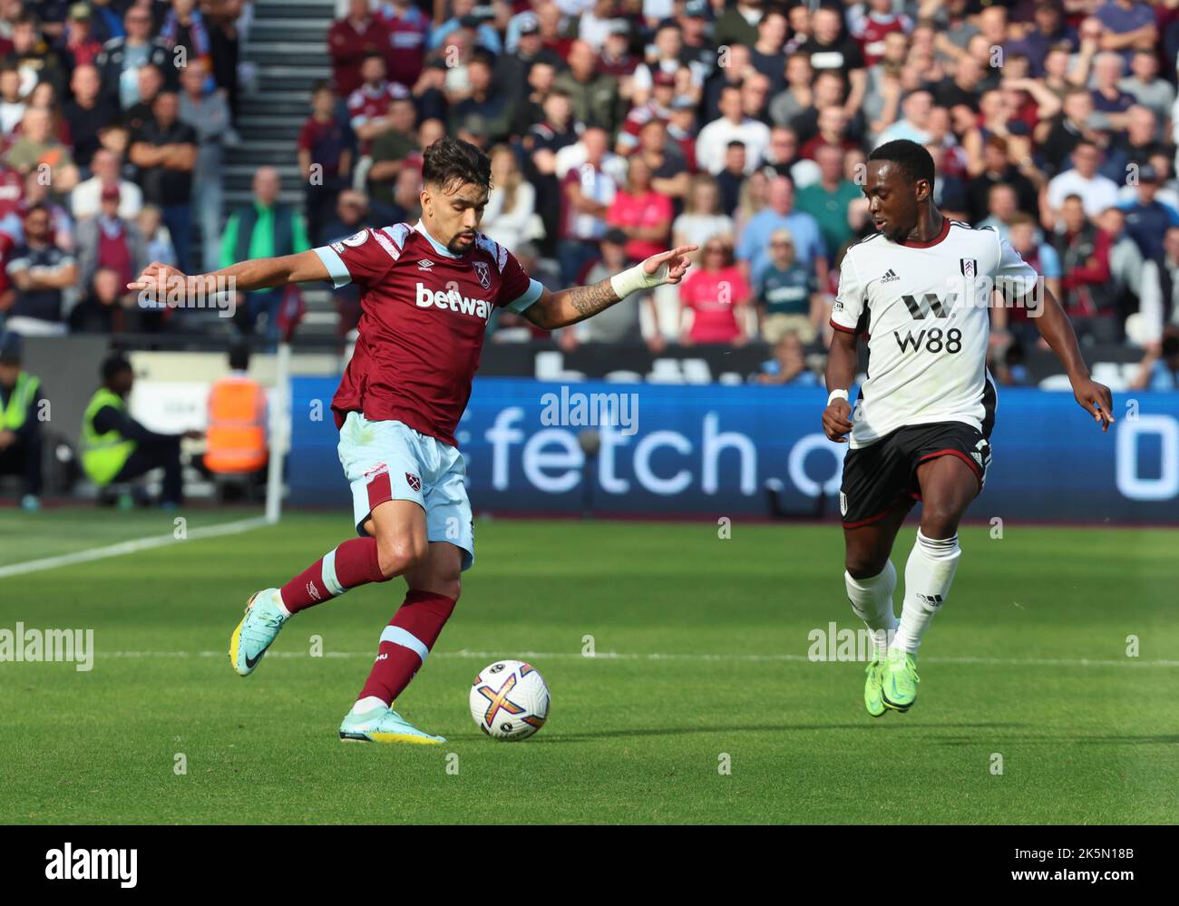 London, UK. 09th Oct, 2022. London ENGLAND - October 09: West Ham ...