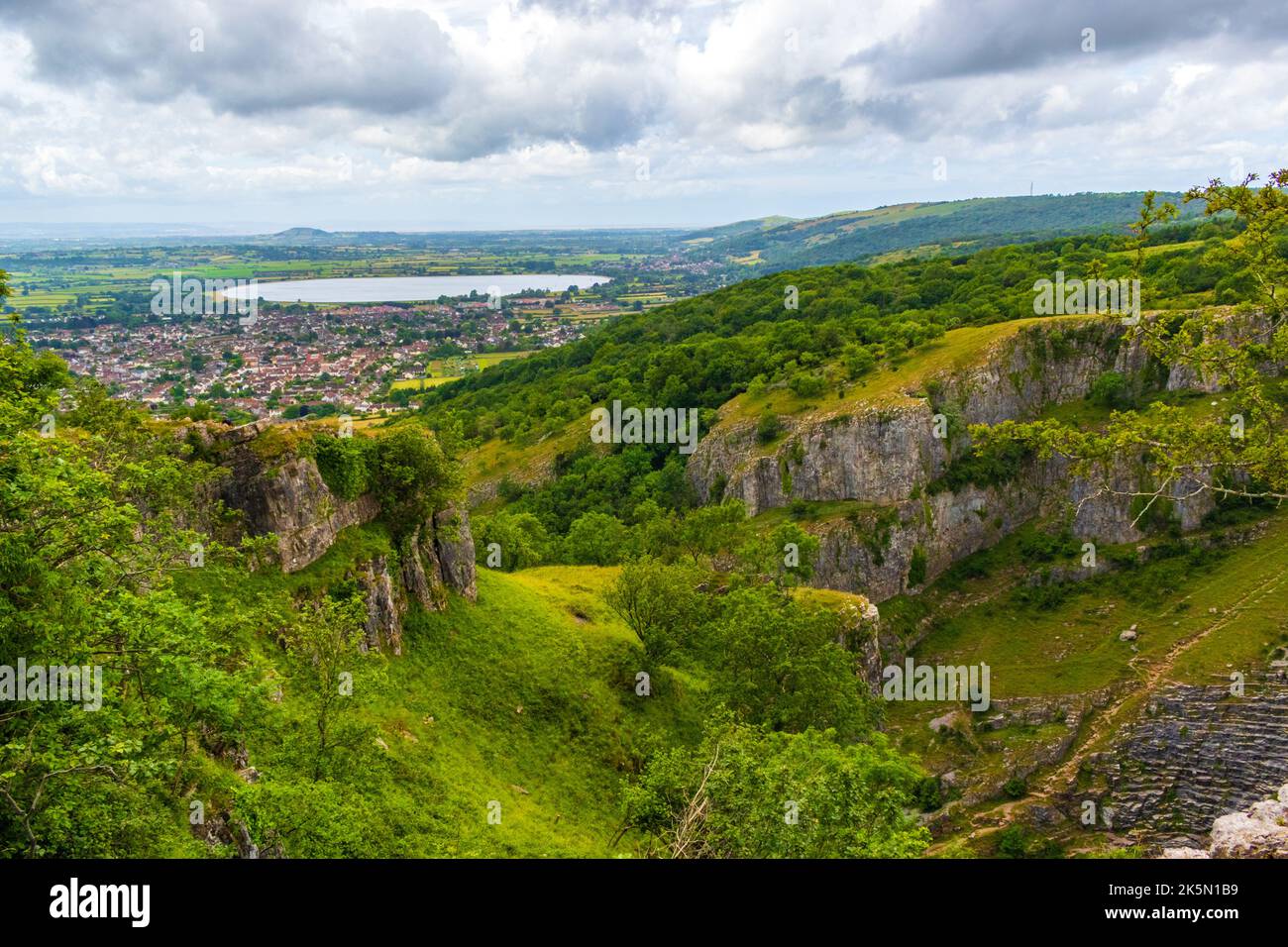 Scenic view of Mendip Hills and Cheddar Gorge is not only one of ...