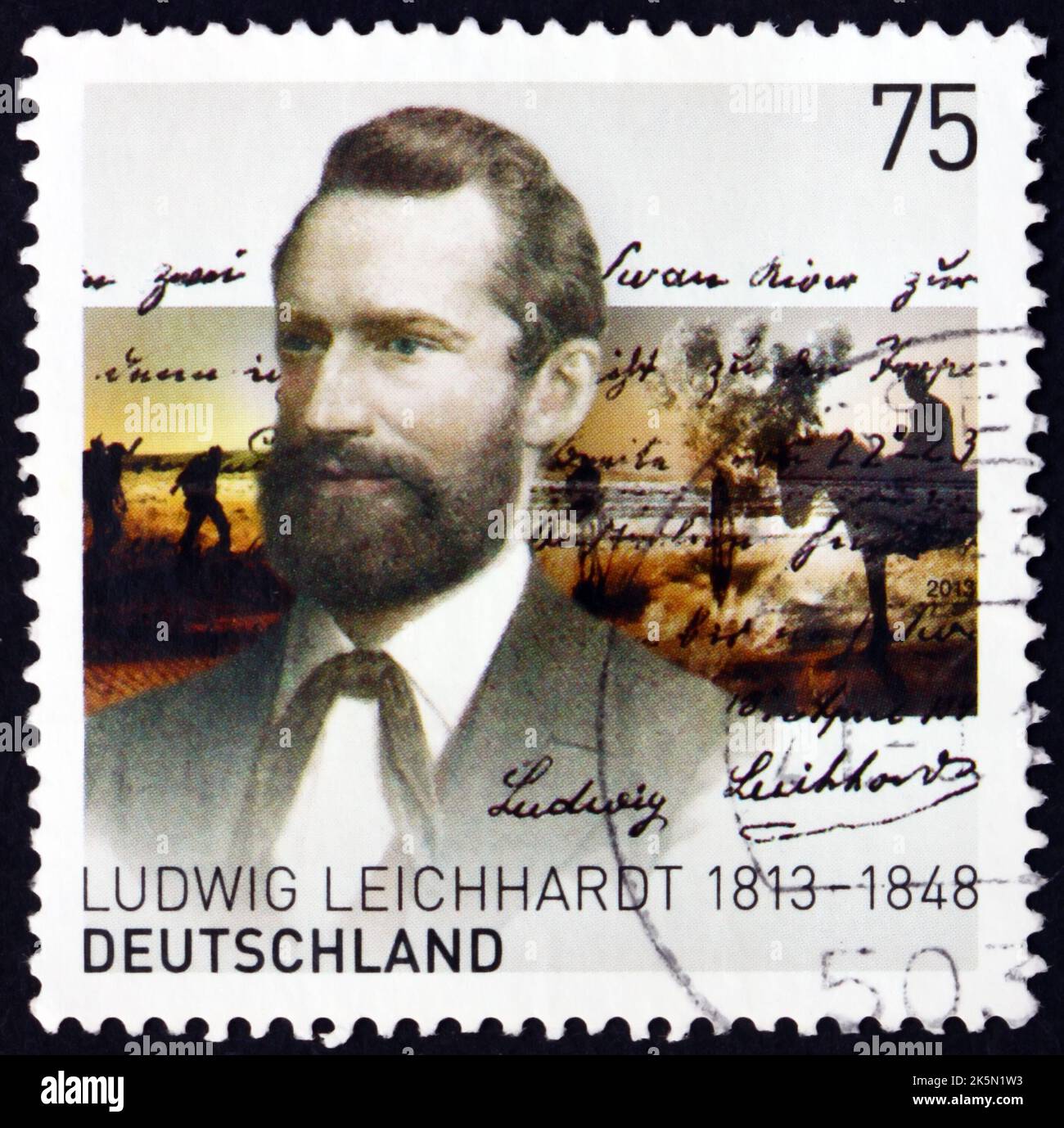 GERMANY - CIRCA 2013: a stamp printed in Germany shows Ludwig ...