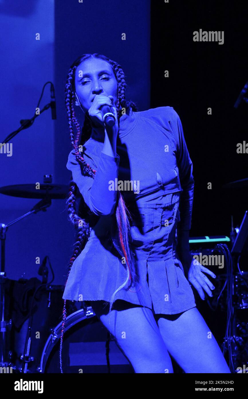 Roma, Italy. 08th Oct, 2022. Nava during the Concert at Roma Europa ...
