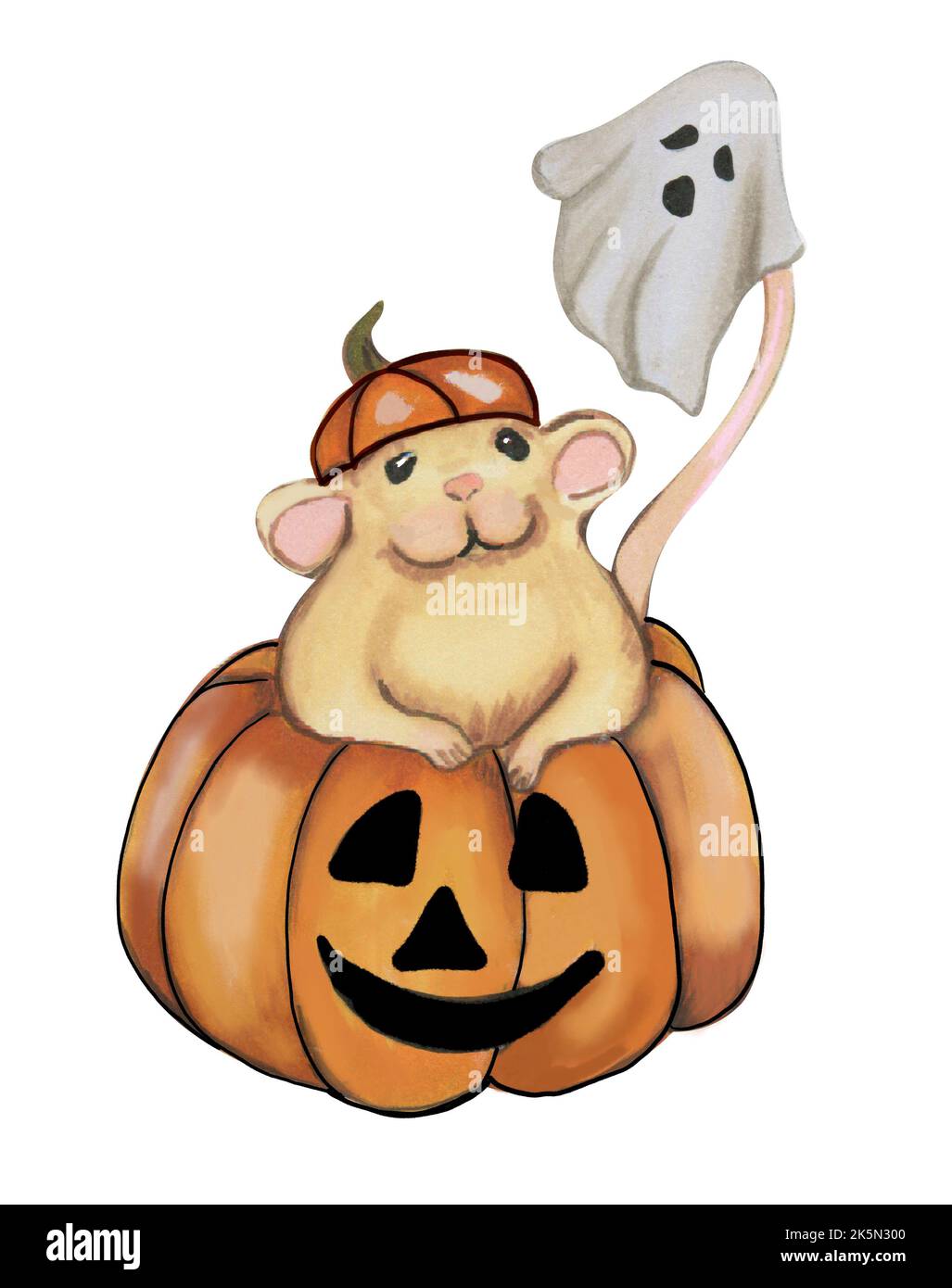 Cute animals in halloween costume Stock Photo - Alamy
