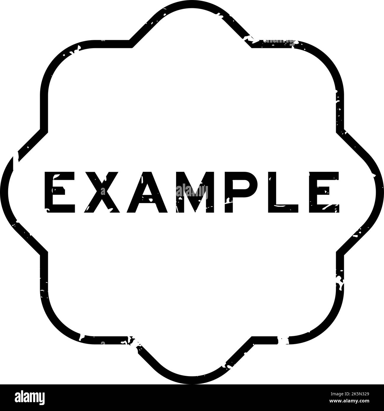 Grunge black example word rubber seal stamp on white background Stock ...