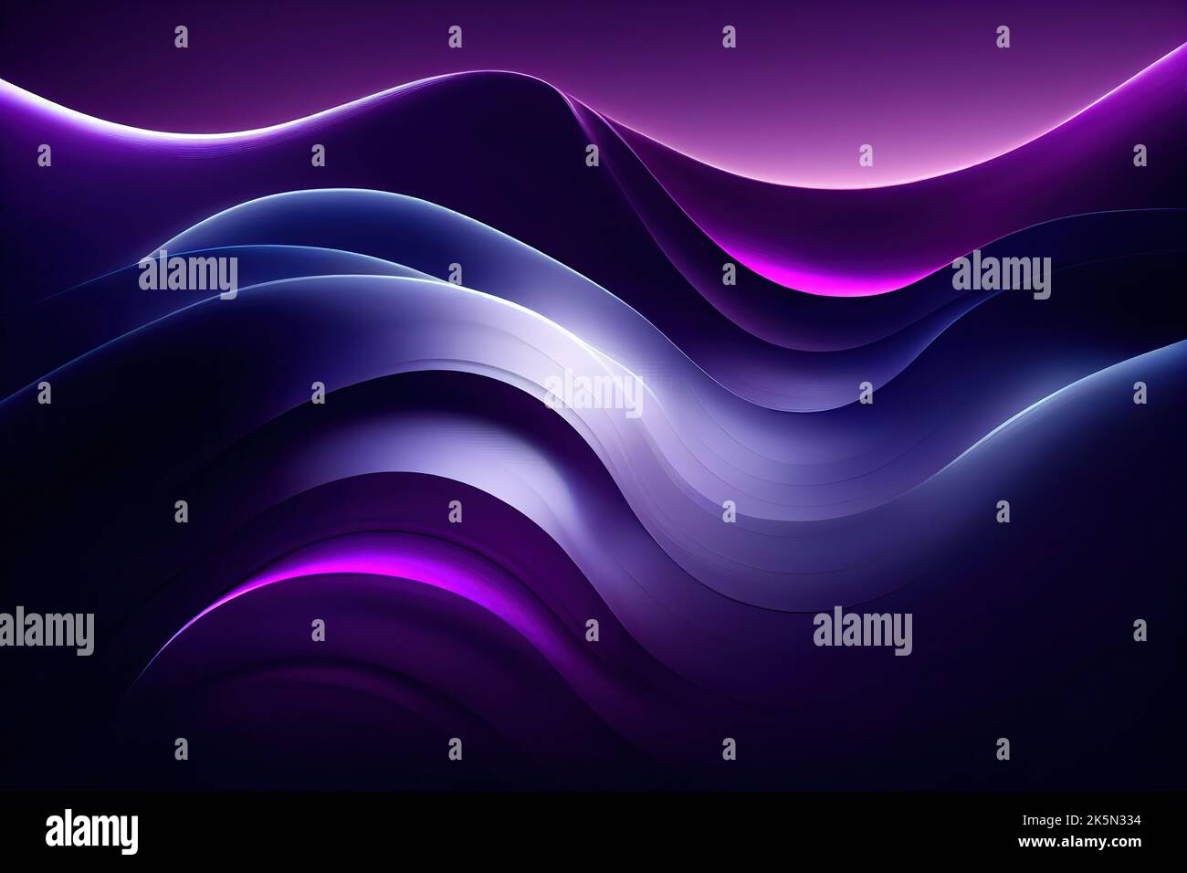 Colorful abstract background with neon light waves pattern. 3D style ...